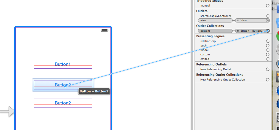 Qt ,Maemo and some other stuff: Creating array of IBOutlet