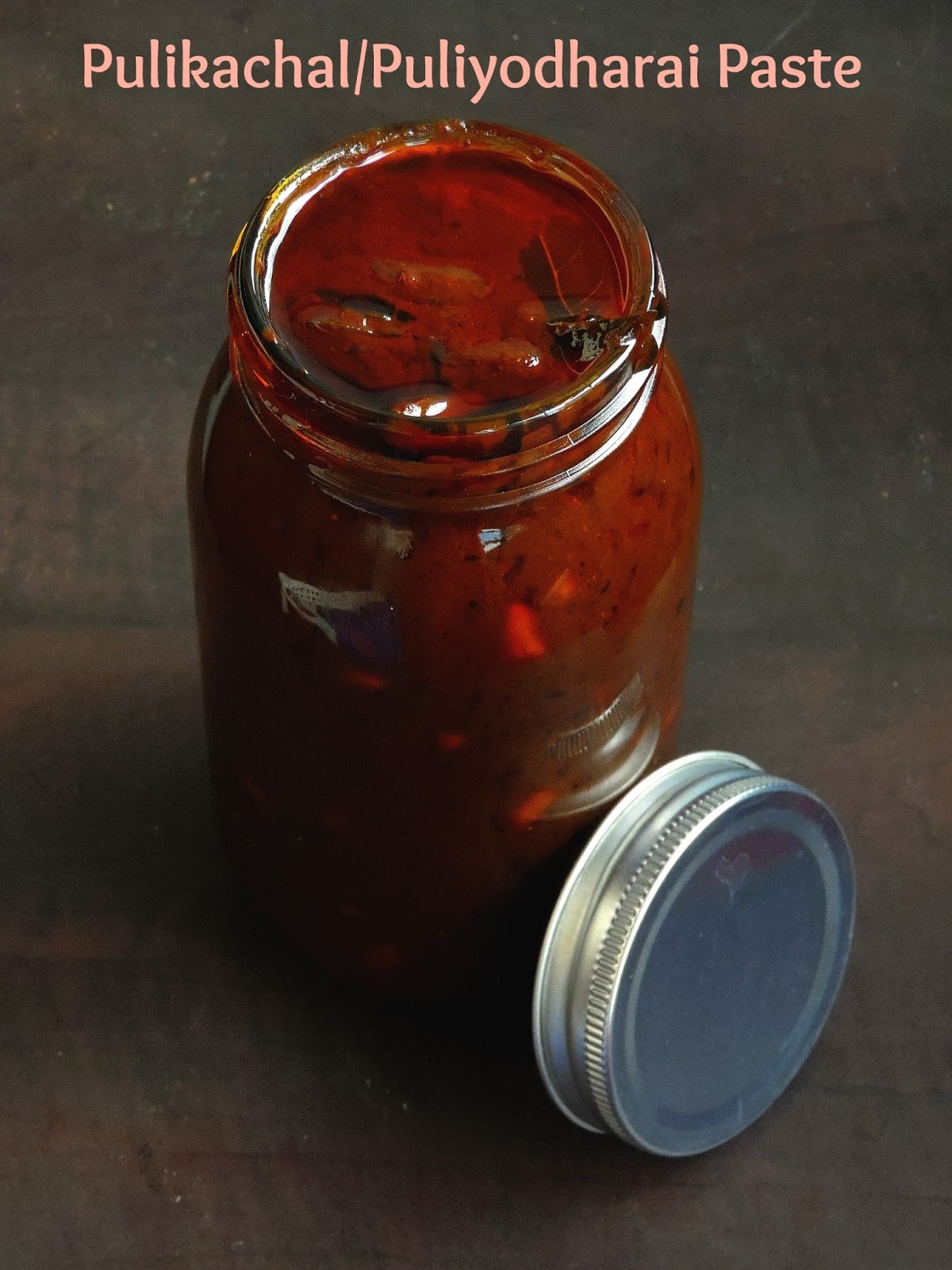 Priya's Versatile Recipes: Pulikachal/Tamarind Rice Paste/Puliyodharai ...