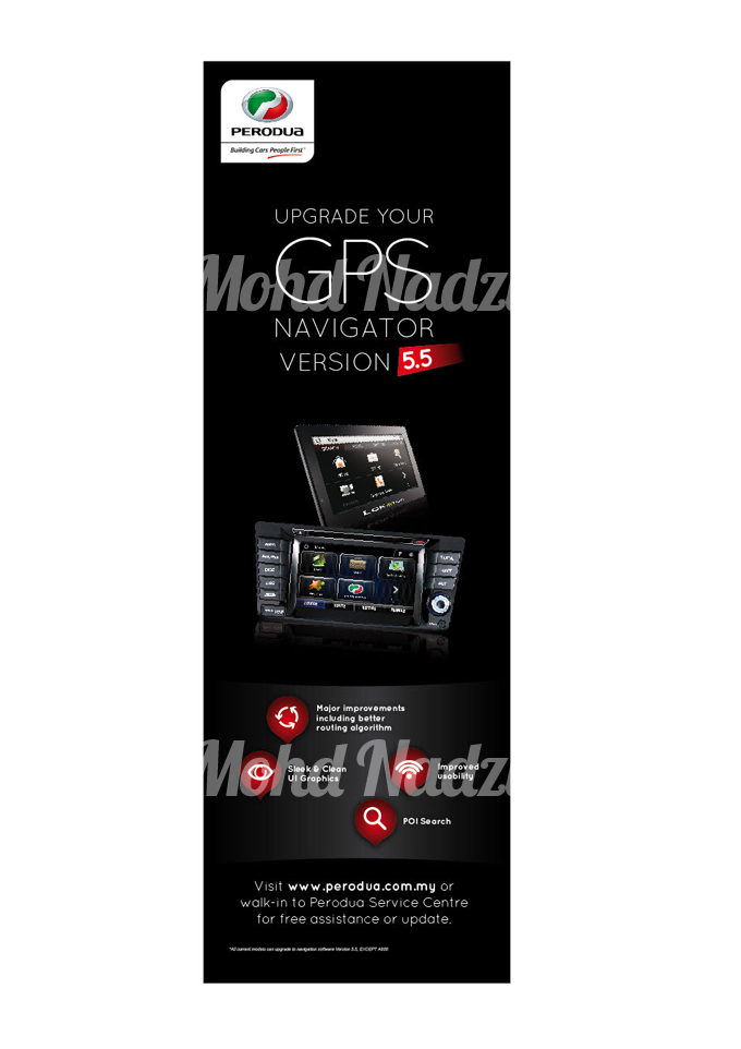 Perodua GPS Flyers & Bunting | My Porffolio