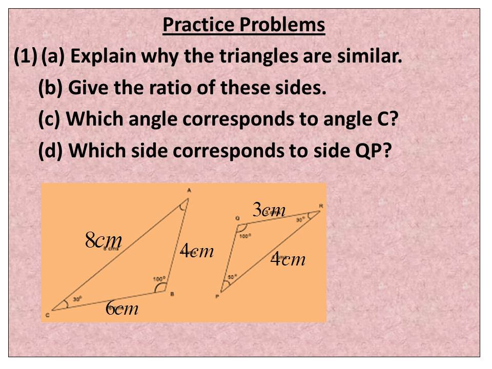 Math 10: CHAPTER-8: SIMILARITY