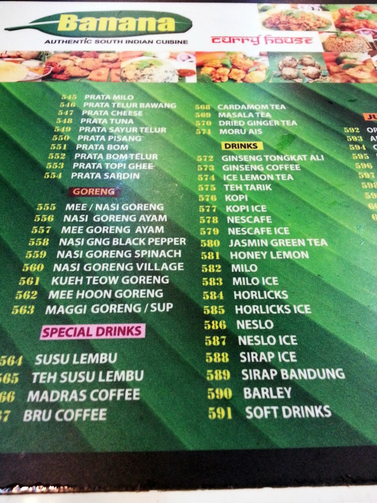 Venoth's Culinary Adventures: Banana Curry House @ Mont Kiara, Kuala Lumpur