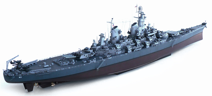 The Great Canadian Model Builders Web Page!: USS Missouri BB-63 (1945)