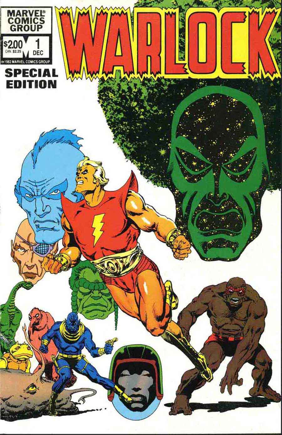 Warlock v2 #1 - Jim Starlin art, cover & reprints - Pencil Ink