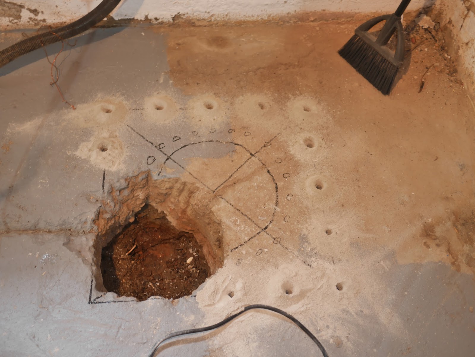 Renovations and Old Houses: Interior Weeping System: Day 1 - The Plan ...