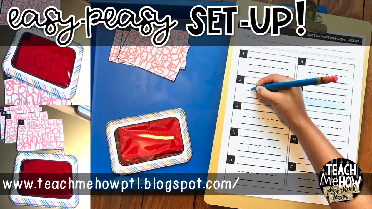 Literacy Centers: Secret Message Activities - Teach Me How