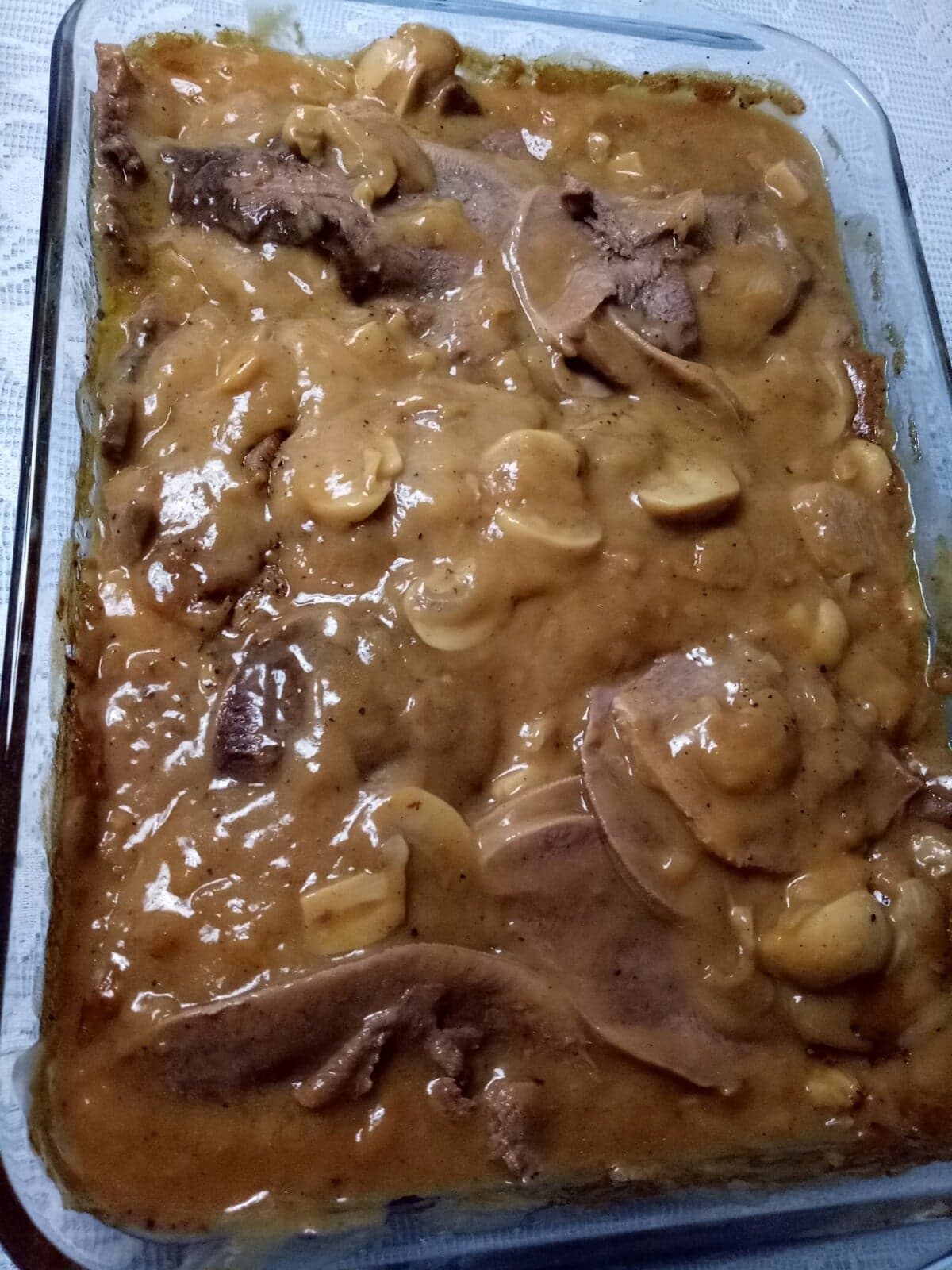 Lia's Food Journey: Lengua With Mushroom Gravy