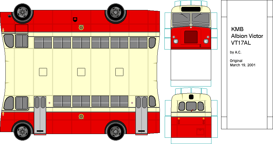 SP. Papel Modelismo: PaperCraft - PaperBus - KMB Albion Victor VT17AL