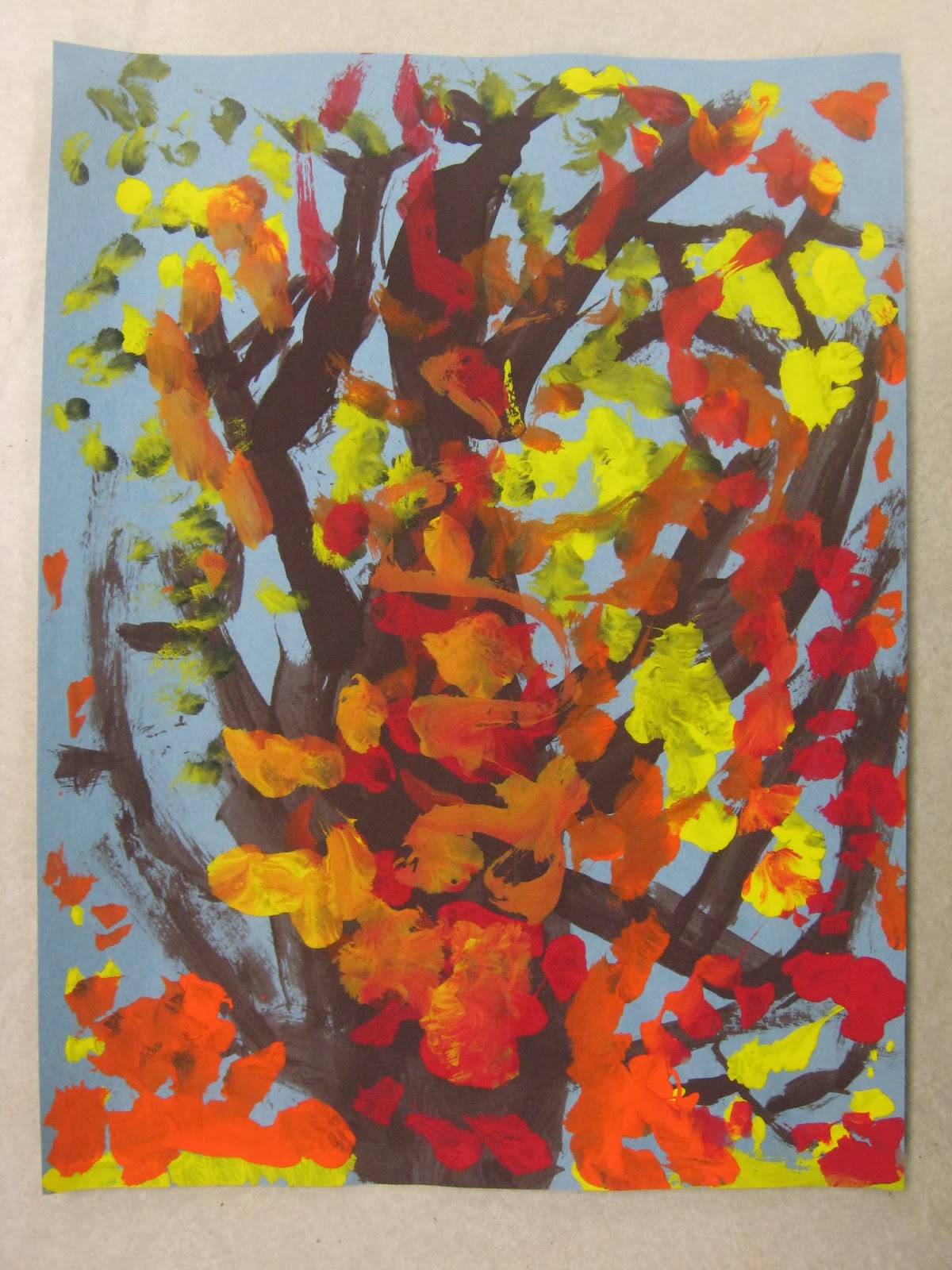 Miss Young's Art Room: 1st Grade Impressionism Fall Trees