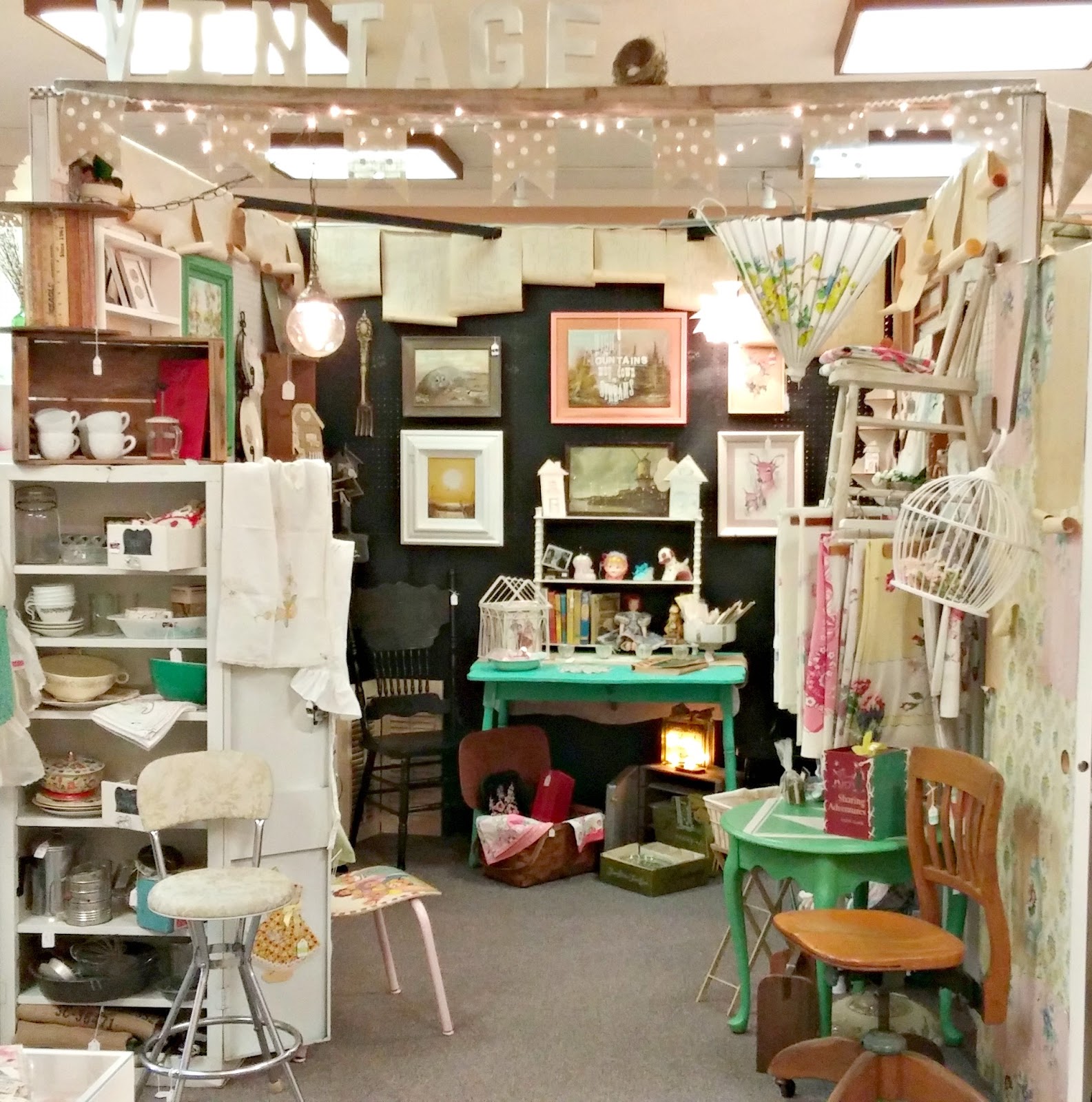 Antique Mall Booth - The Second Space! - Little Vintage Cottage