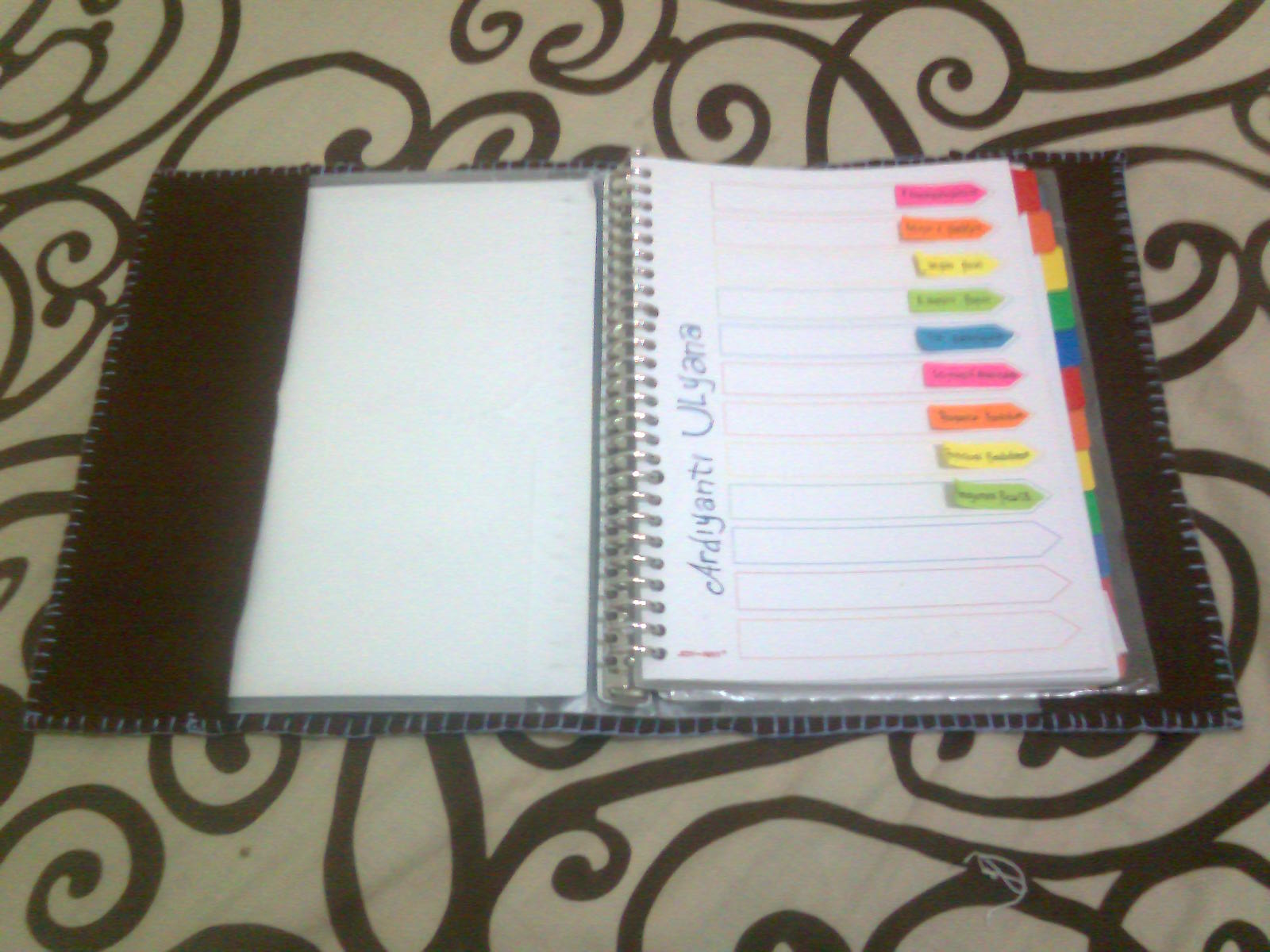 Look to the Sky: Sampul Binder Flanel Handmade