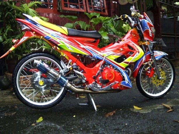 40+ Modifikasi Airbrush Satria Fu Keren Terbaru - Variasi Motor Mobil ...
