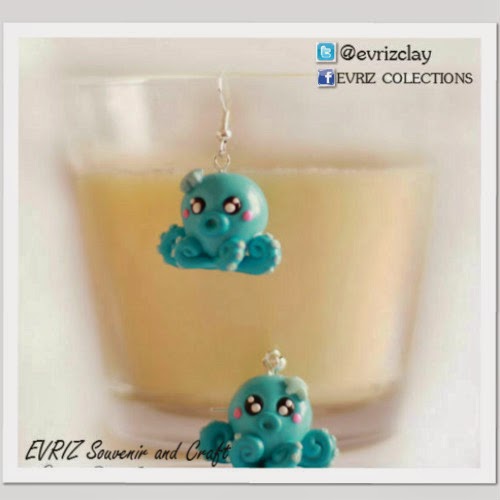 Anting Clay Unik Lucu Bentuk Hewan | EVRIZ Souvenir and Craft