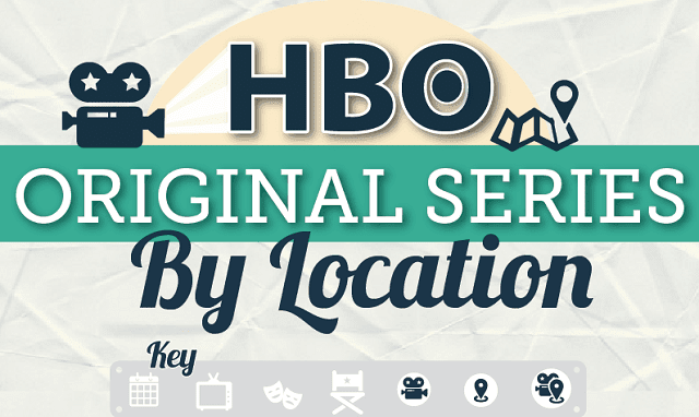 HBO Original Series By Location #infographic - Visualistan