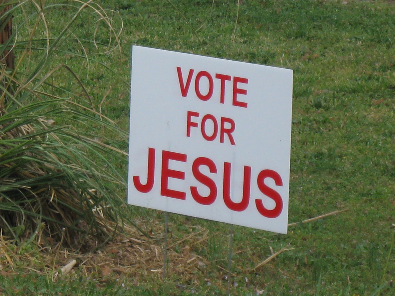 Head and Heart: Vote For Jesus--Huh?