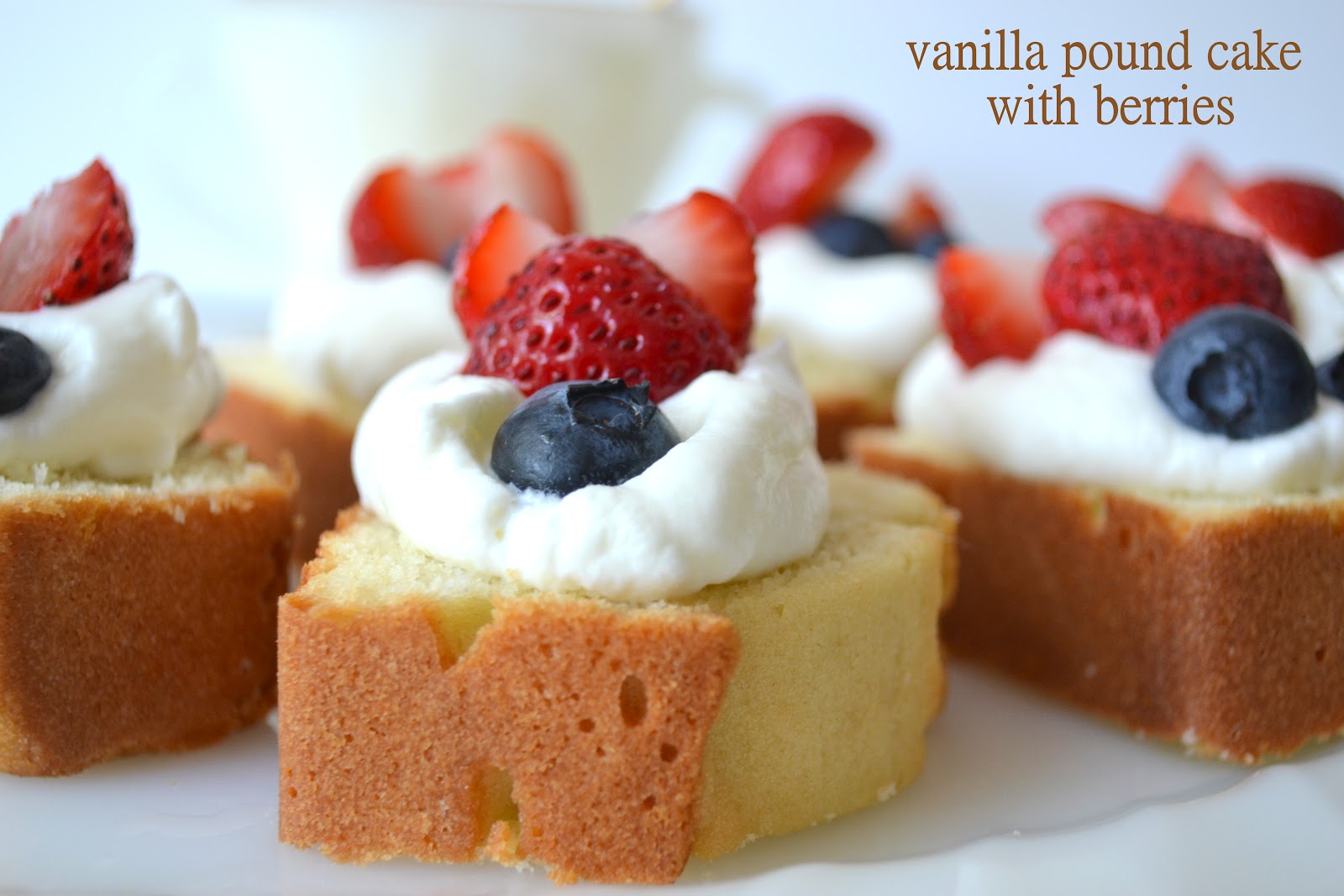 Heart of Gold: Vanilla Pound Cake with Berries