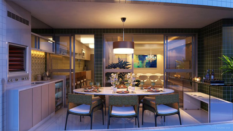 Cozinha integrada com a varanda — Casa Decorada - Blog de Ideias