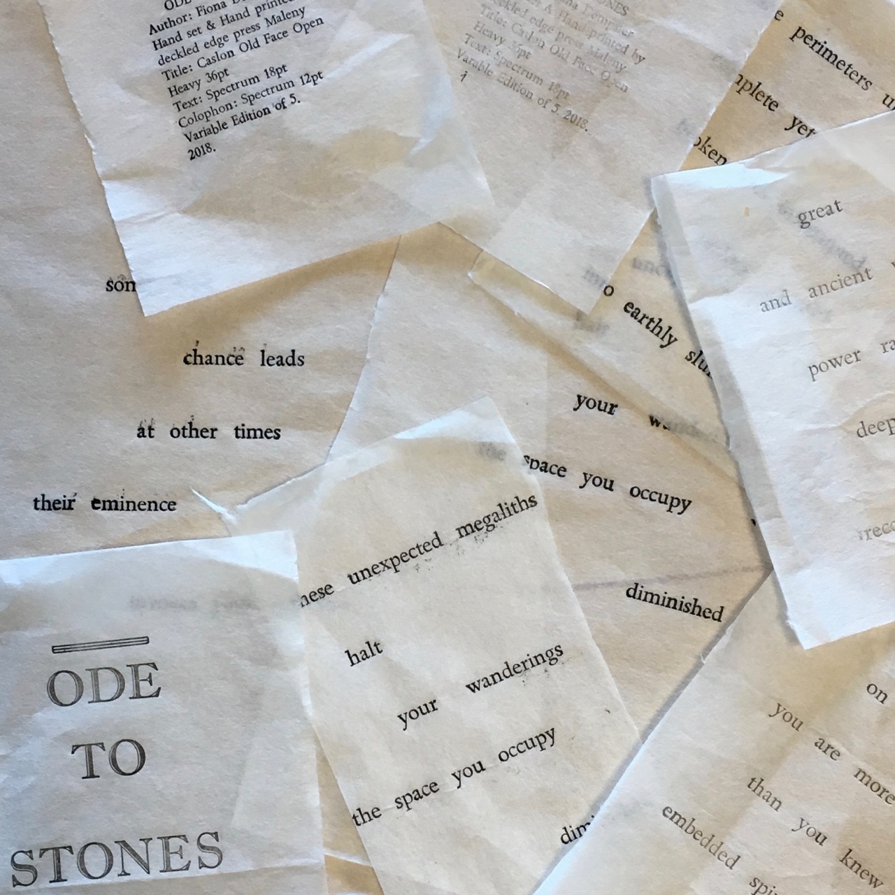 Paper Ponderings: Practising and printing