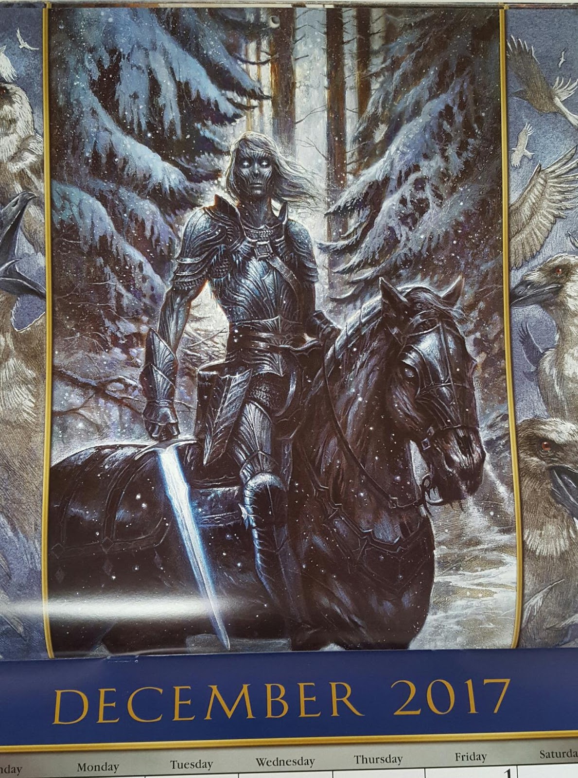 Un vistazo a las ilustraciones del calendario de 2017 de Canción de ...