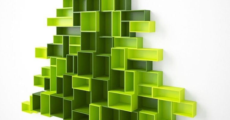 Bookshelf: Modular Christmas tree bookcase