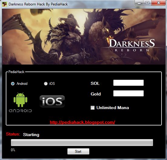PediaHack: Darkness Reborn Hack By PediaHack