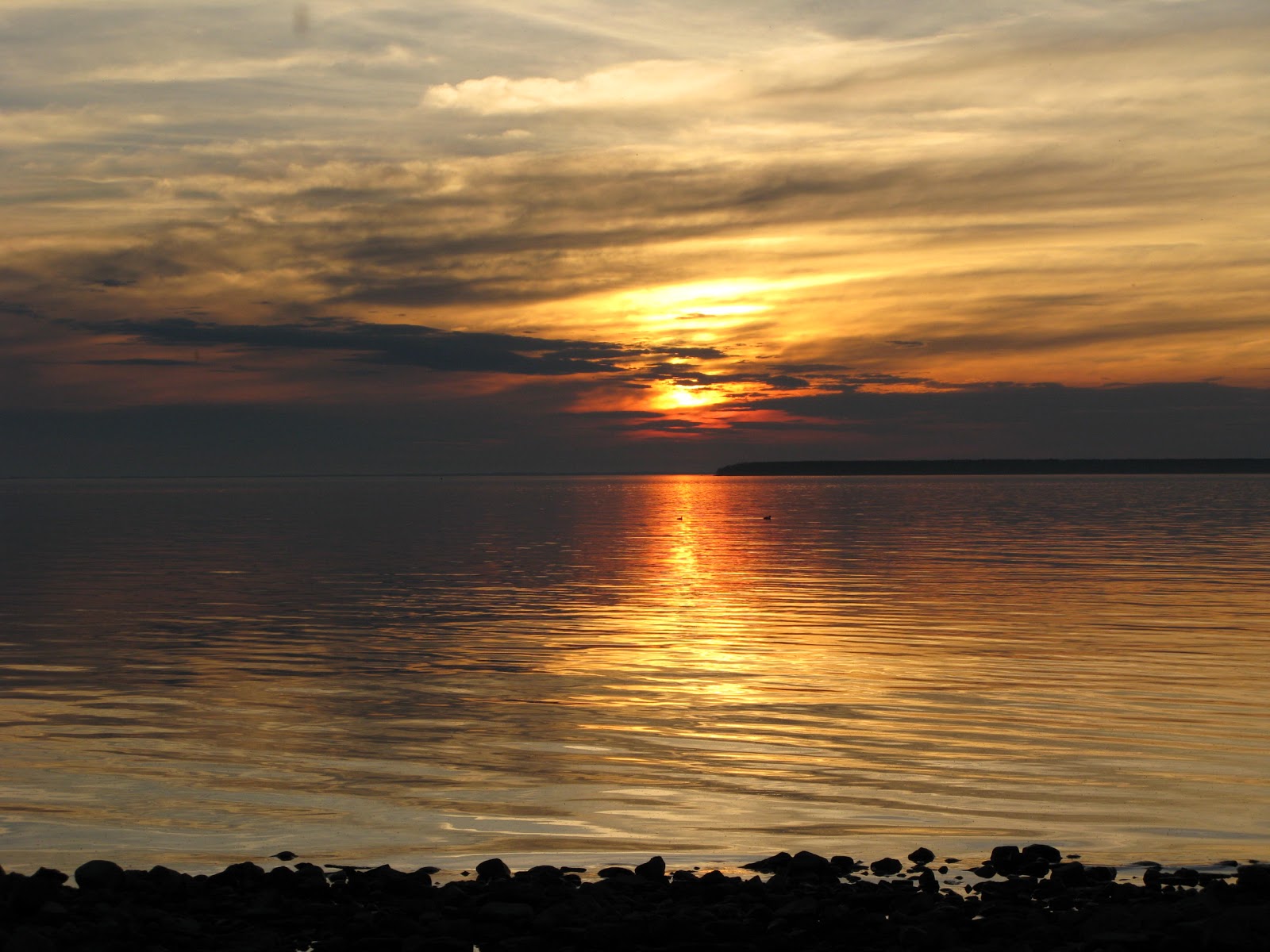 Meandering...: Sunset on Green Bay