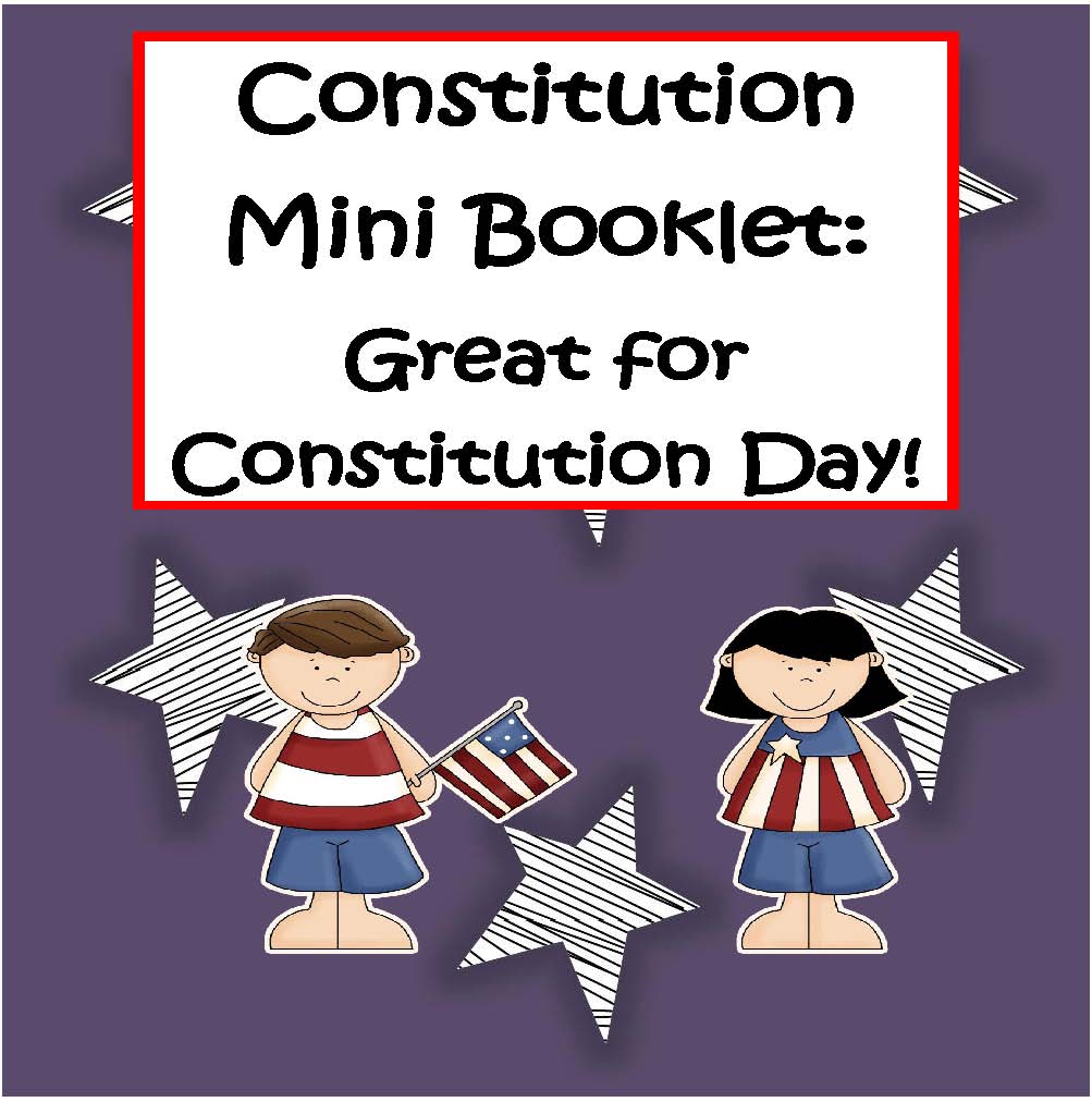 Little Miss Middle School: Constitution Mini Booklet: Great for ...