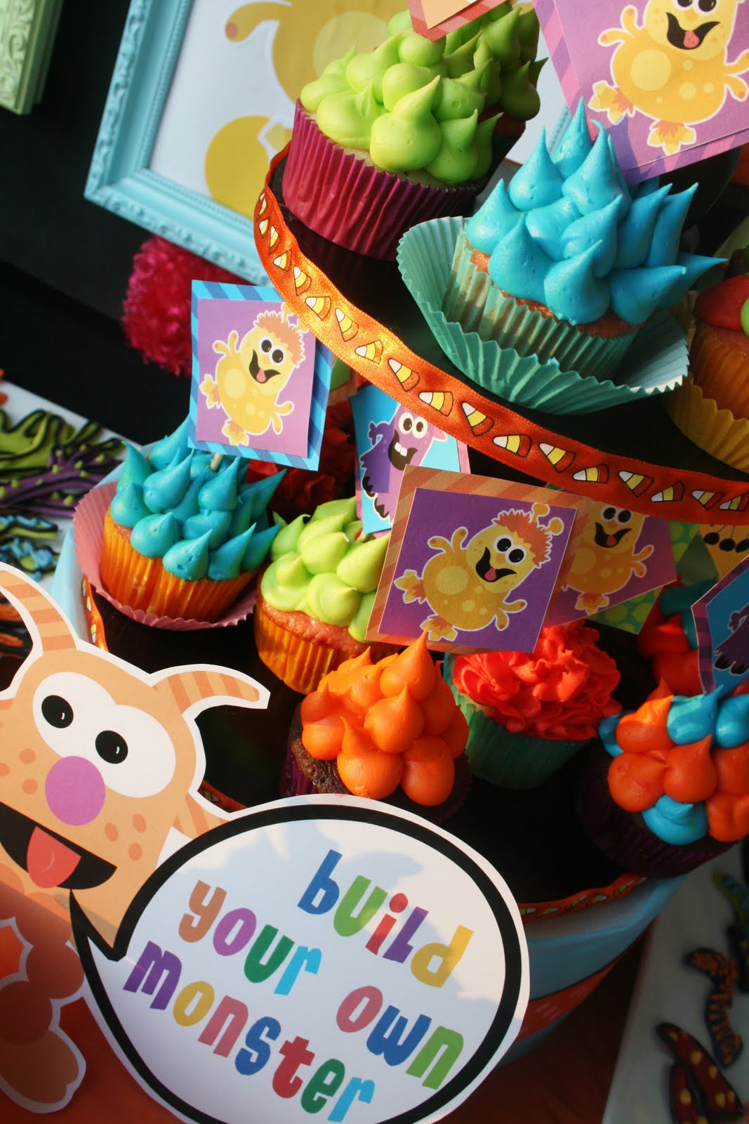 Kara's Party Ideas Colorful Monster Bash Party | Kara's Party Ideas
