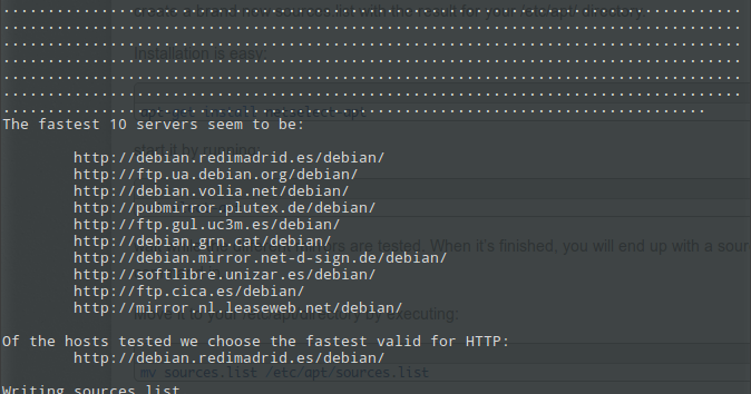 MIS PEQUEÑAS NOTAS GNU/LINUX: REPOSITO MAS RAPIDO PARA DEBIAN