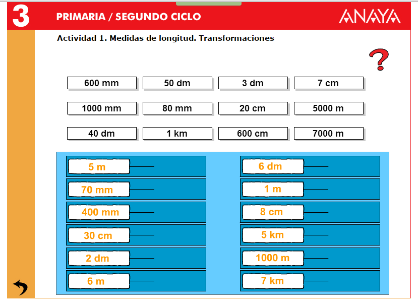 MATEMÁTICAS 3º DE PRIMARIA: UNIDAD 11. EL DECÍMETRO Y EL CENTÍMETRO