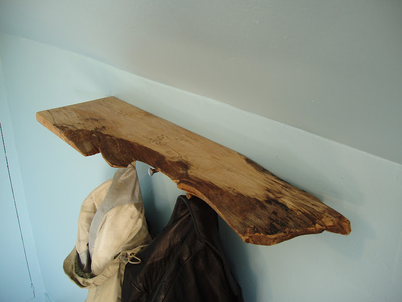 driftedge woodworking: Live Edge Spalted Maple Coat Rack with reclaimed ...