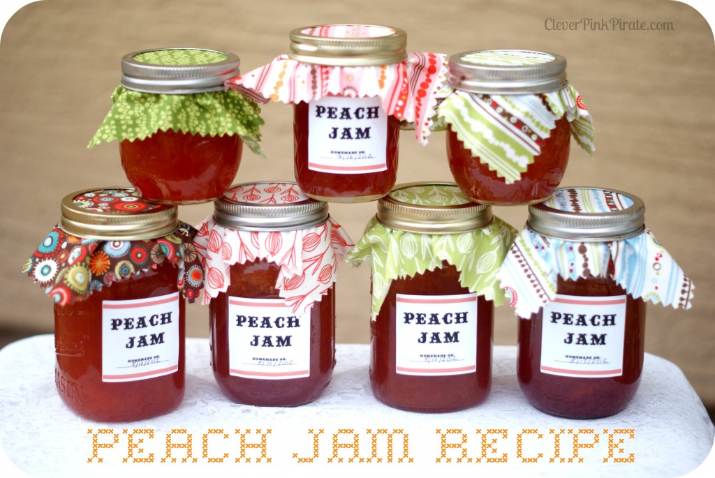 Crafts with Jars: Peach Jam Recipe and Printable