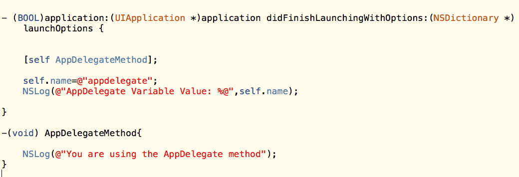 Tuntunir Programming How To Call An Appdelegate Method From Viewcontroller Using Objective C