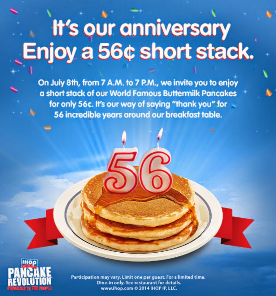 Barbara's Beat: Get a short stack for 56 cents at IHOP 7/8