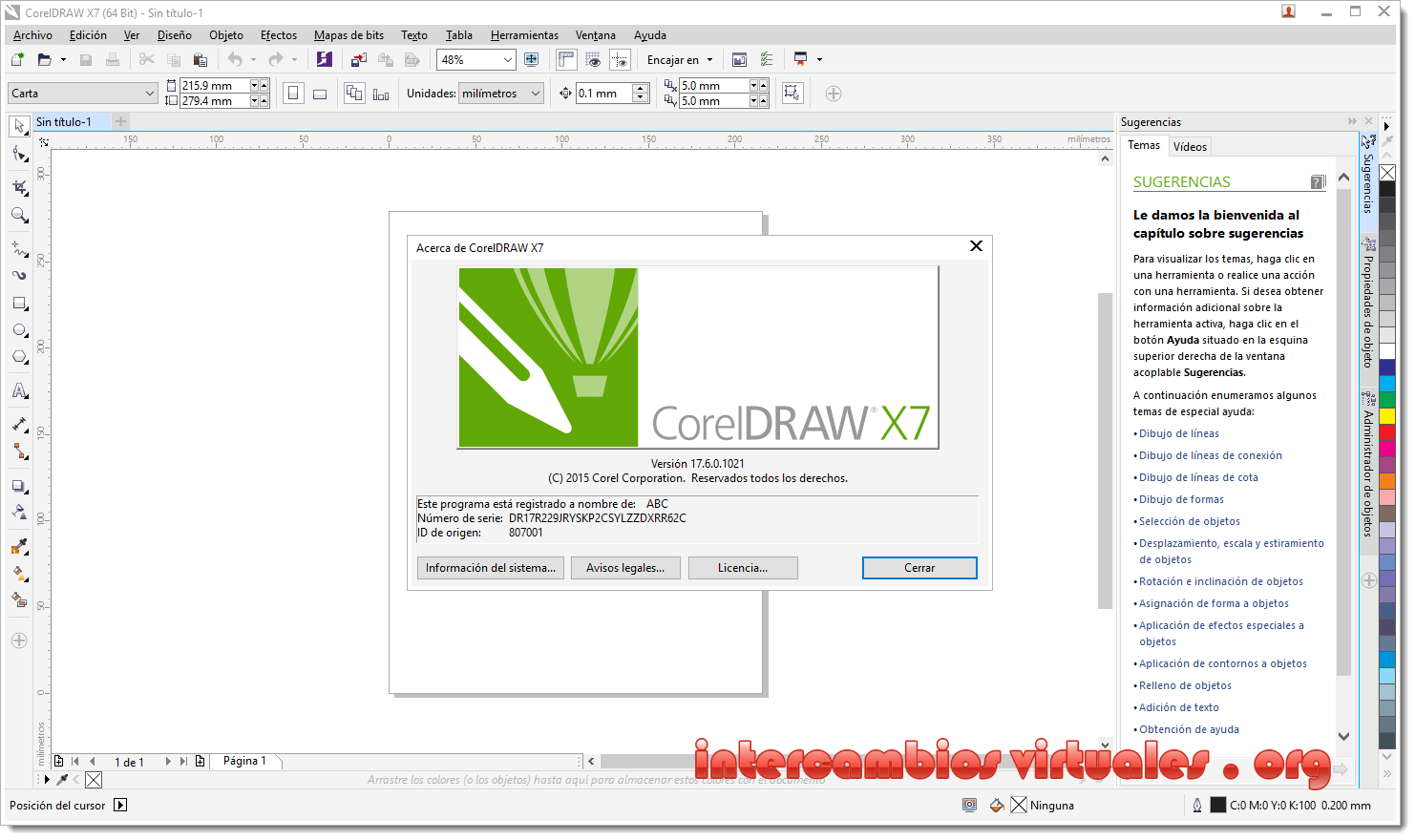 CorelDRAW Graphics Suite X7 v17.6.0.1021 SP6 Español, Software de ...