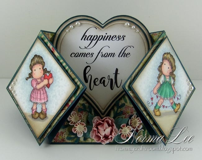 From My Craft Room: Double Diamond Fold Card Template