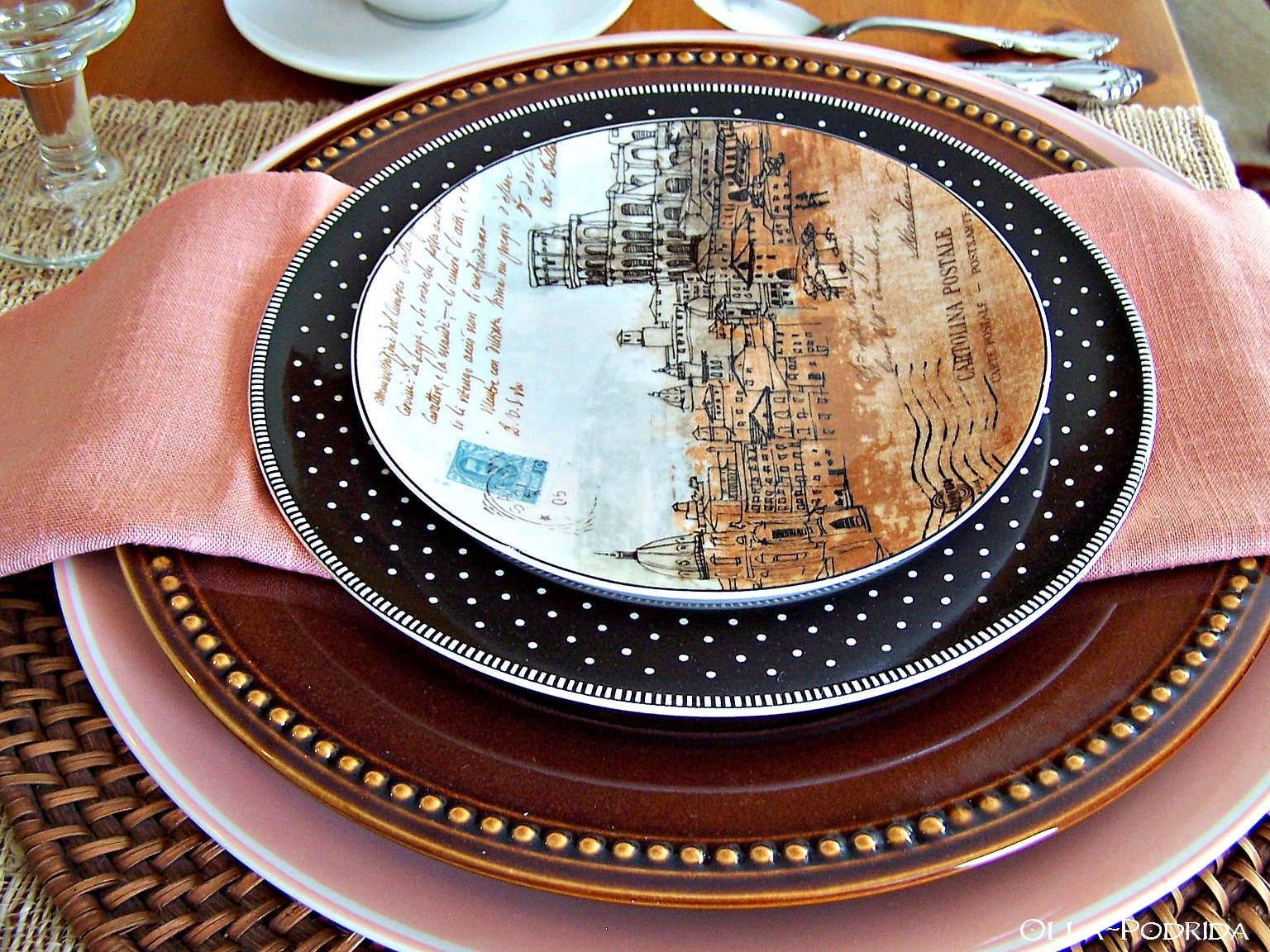 Olla-Podrida: European Tour Table Setting