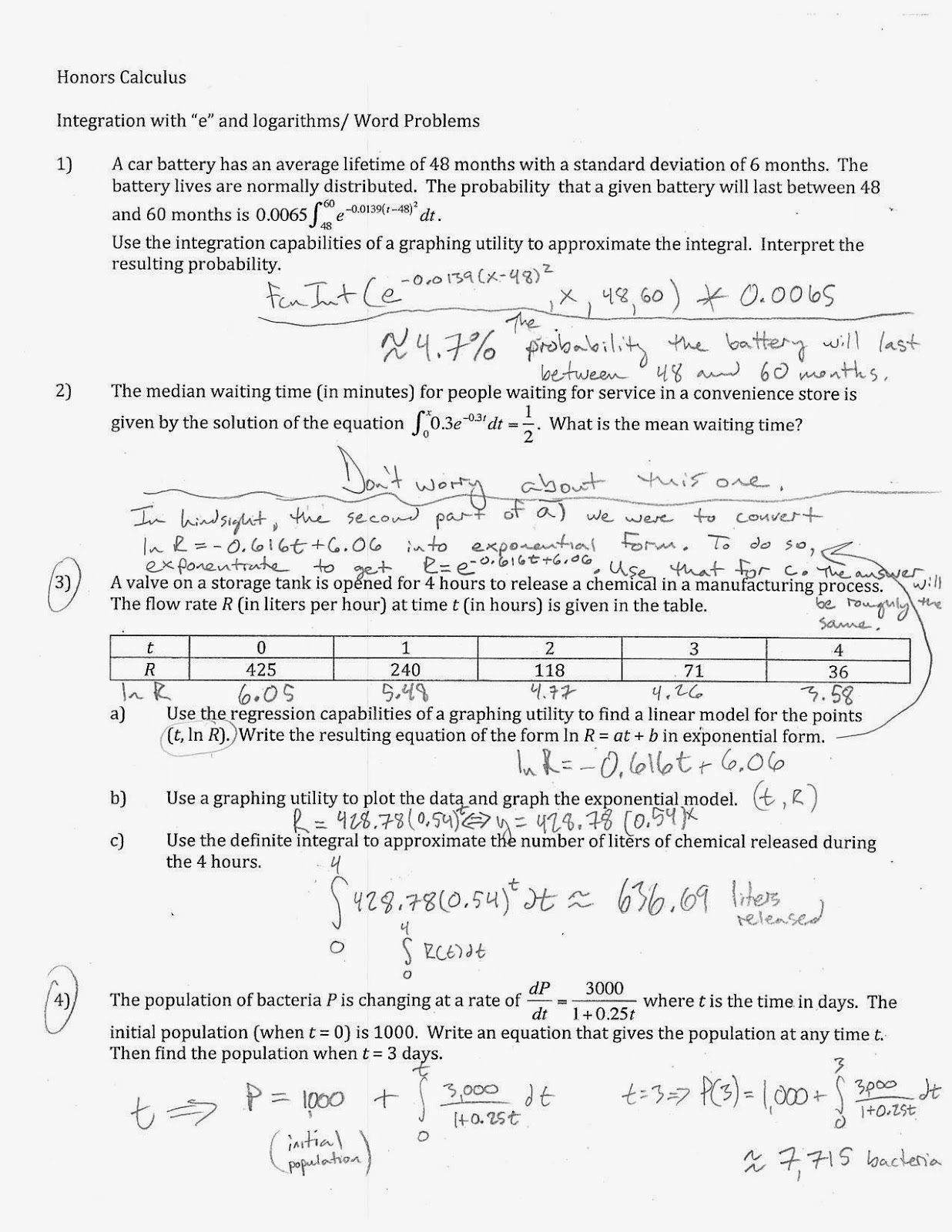 Mr. Suominen's Math Homepage: Honors Calculus 4/8/14