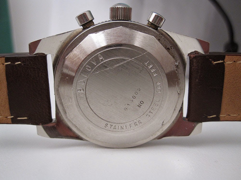 Vintage chronographs: 1970's Bulova chronograph with 14EB (Valjoux 7733 ...