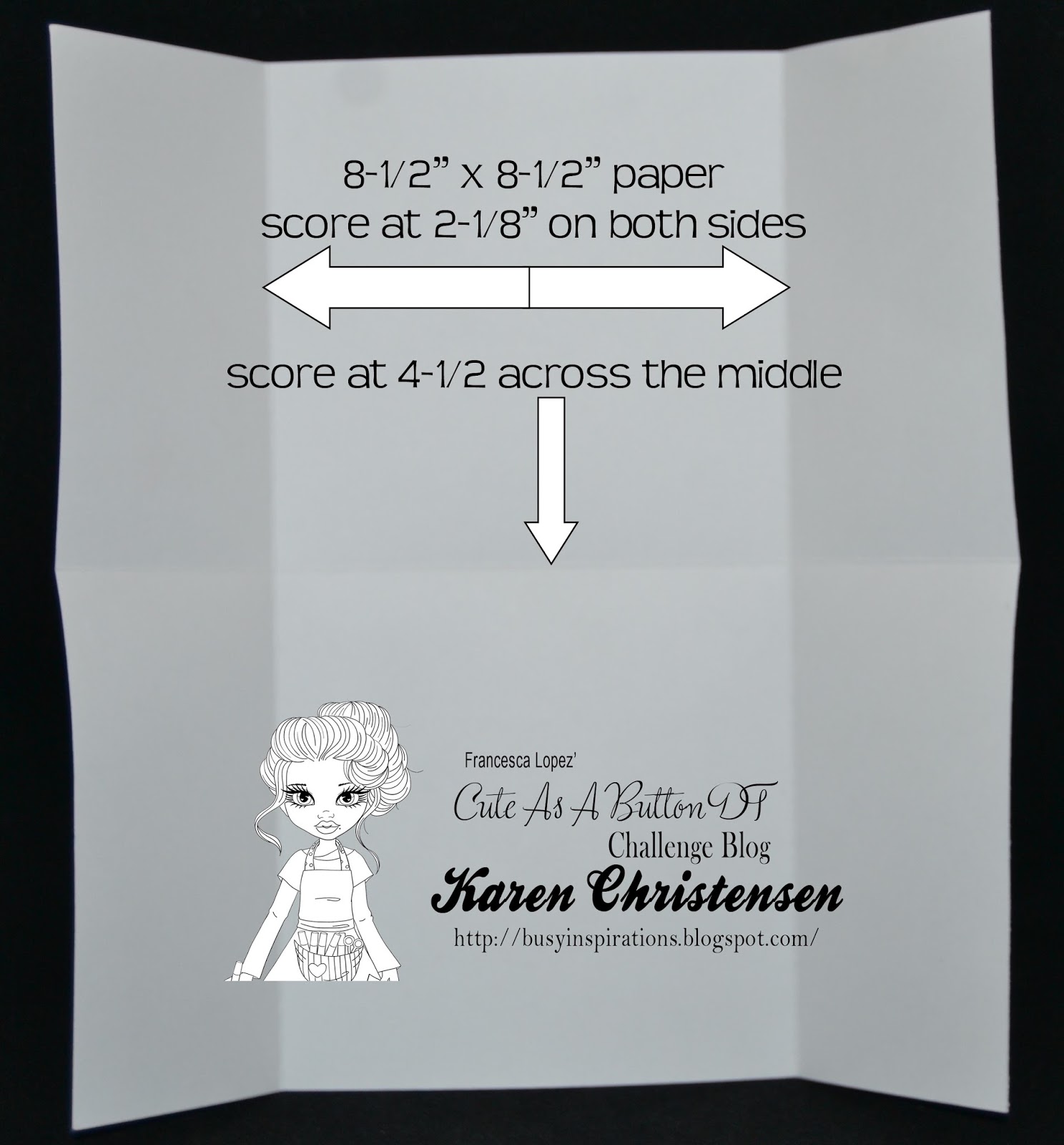 Cute As A Button Inspiration Showcase: Label Flap Gate Fold Tutorial