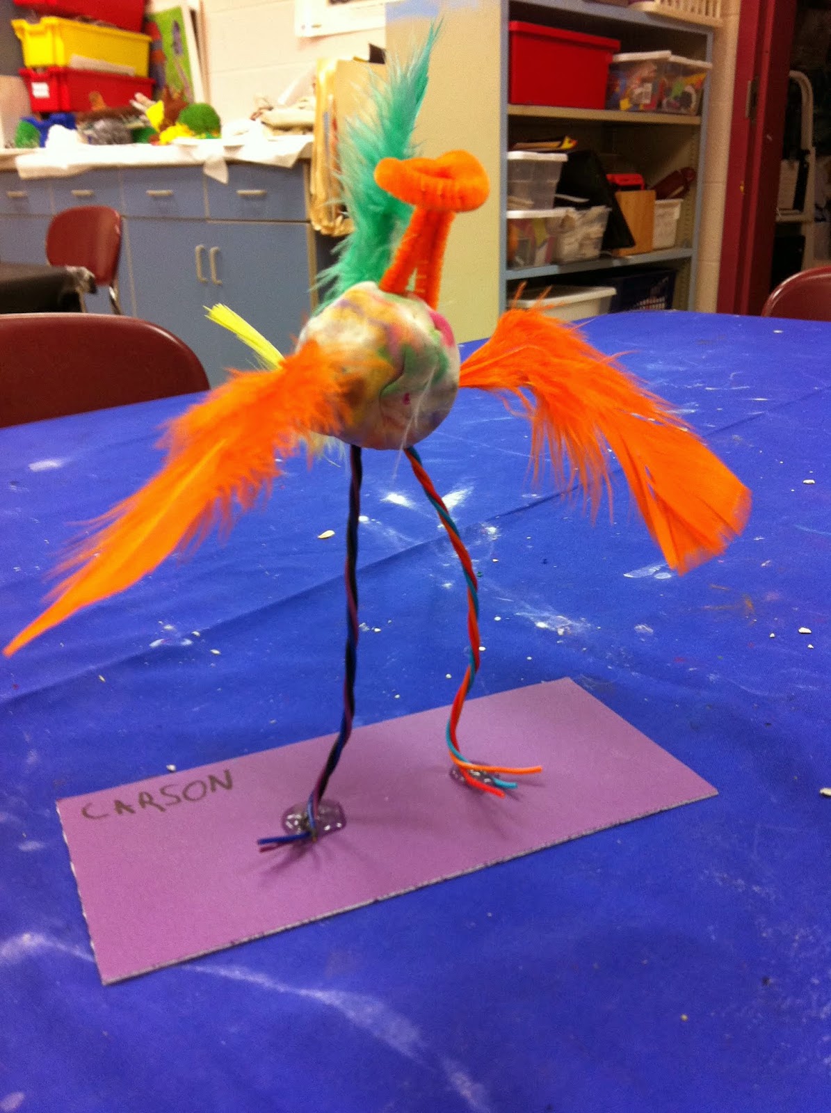 My Wishes are Horses...: Form: Model Magic Birds