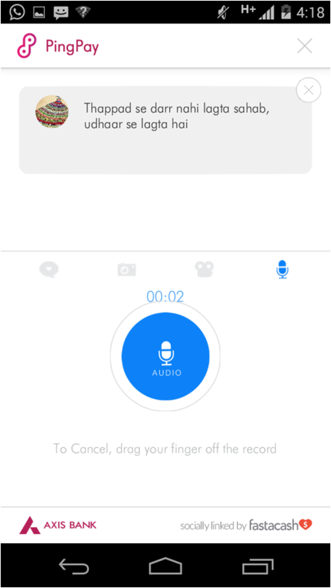 Not All Moonshine!: Presenting Ping Pay!