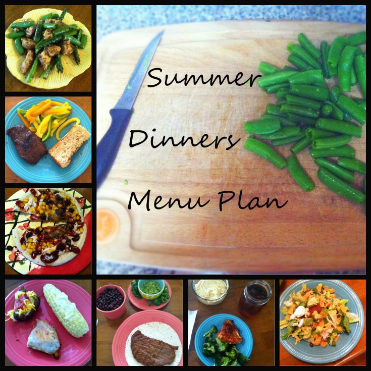 A Cup of Tea with Kelsey : Summer Dinners Menu Plan