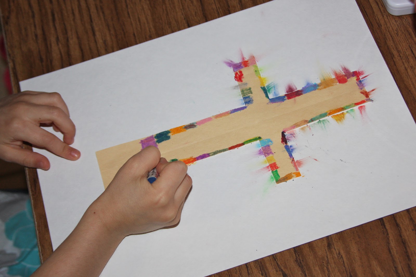 A Learning Journey: C is for Colorful Cross Easter Art