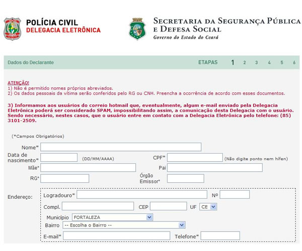 Oficio Cariri Boletim De Ocorrência