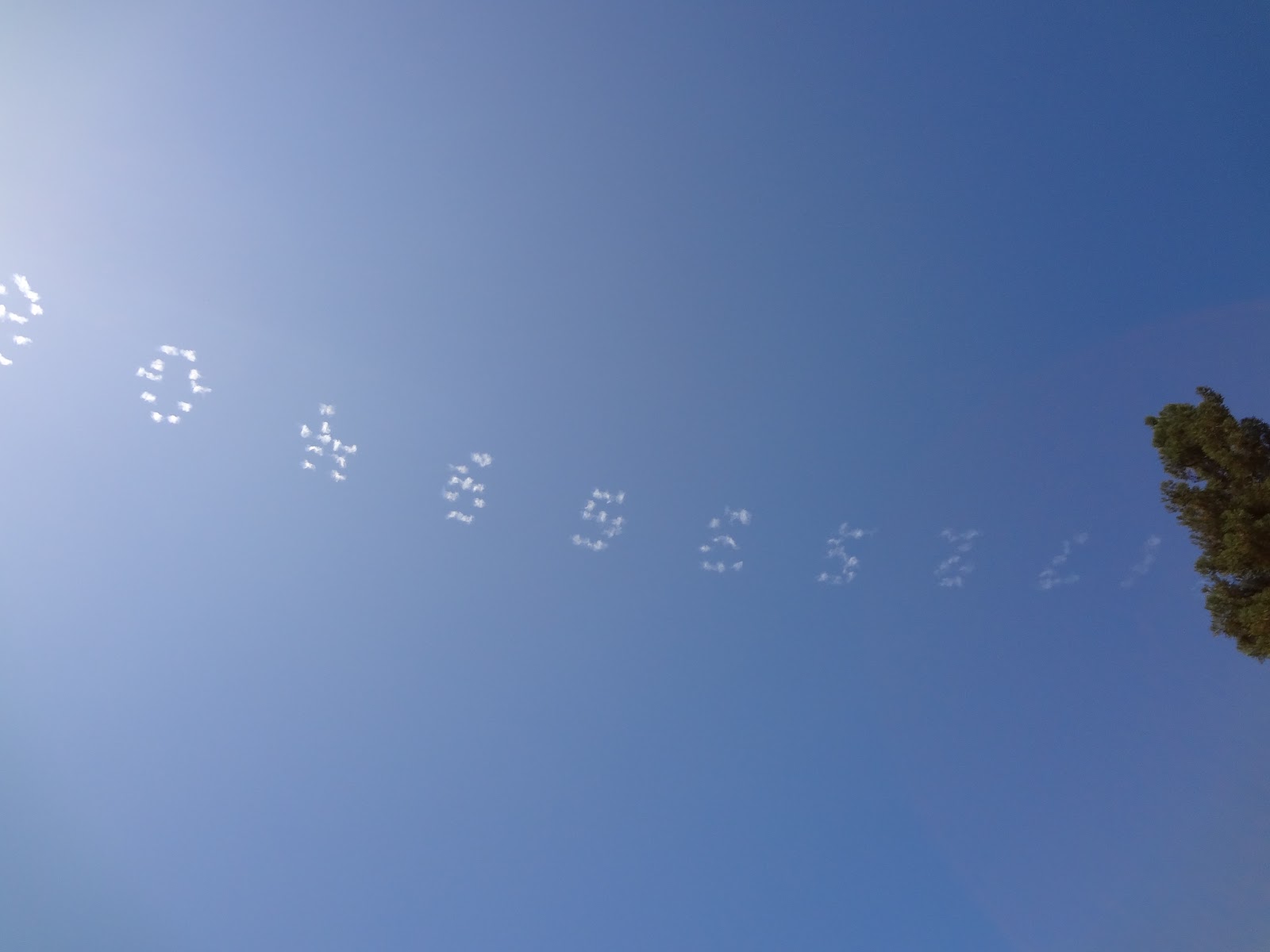 Life of a Kindergarten Teacher: Space Shuttle and Numbers in the Sky