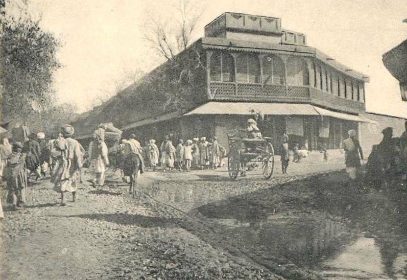 History of Pashtuns: Street scene , Hoti, Mardan , c.1900