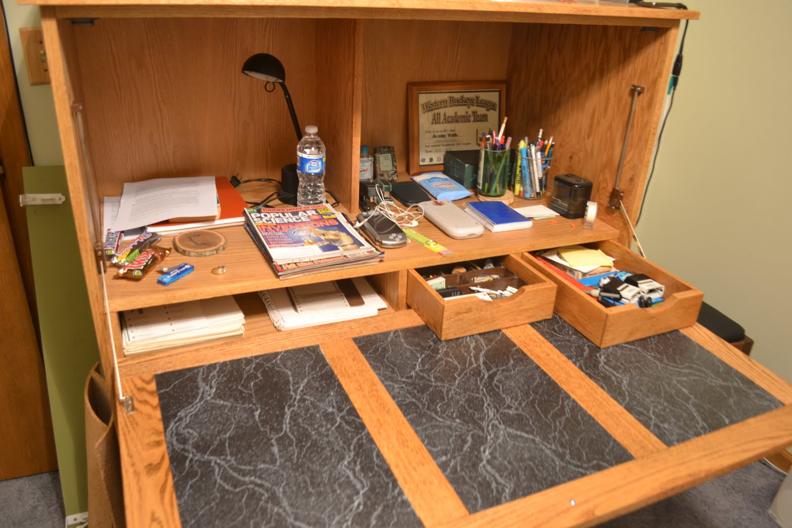 Scroll Bench: Computer Desk Class Project