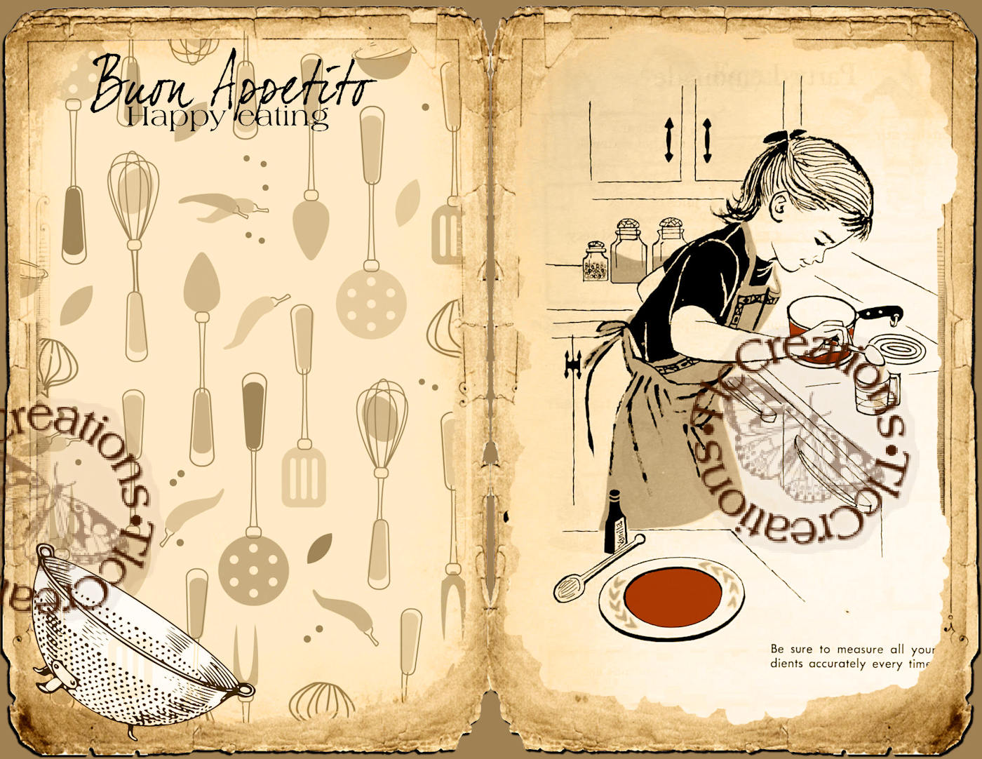 Create with TLC: Vintage/Retro Remember When CookBook Style Printable...