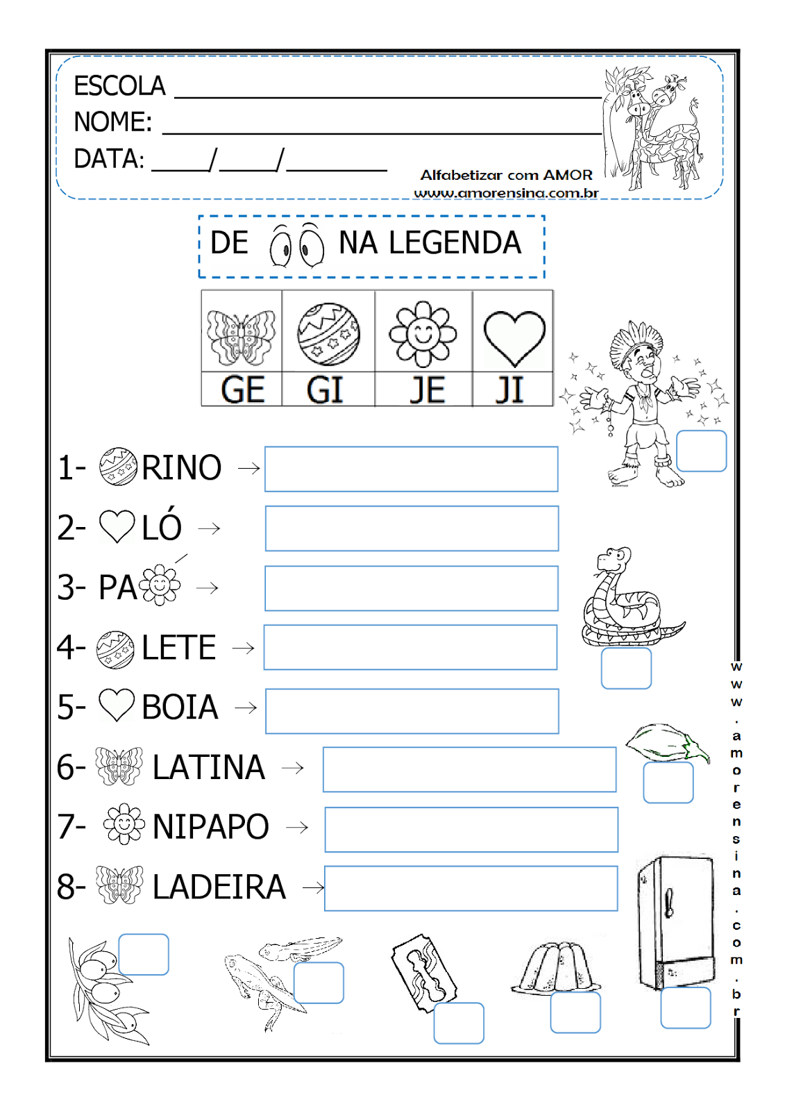 Atividades Com Ge E Gi - RETOEDU