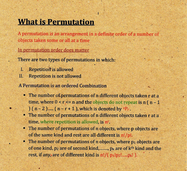 WHAT IS PERMUTATION
